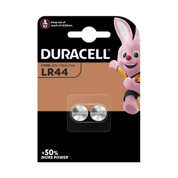 Duracell 1.5V LR44 Alkaline Coin Cell (Blister Of 2) – AceOn Battery Store